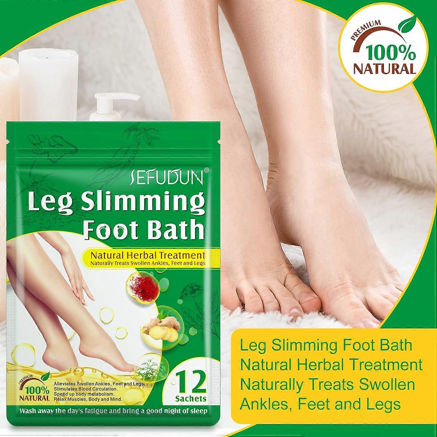 Wormwood Ginger and Saffron Foot Soak, Leg Slimming Foot Bath, Relieve ...