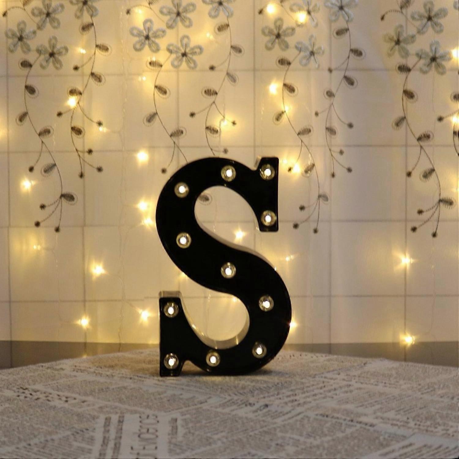 Luces de letras LED Nuevo diseño Ilumina las letras negras para eventos ...
