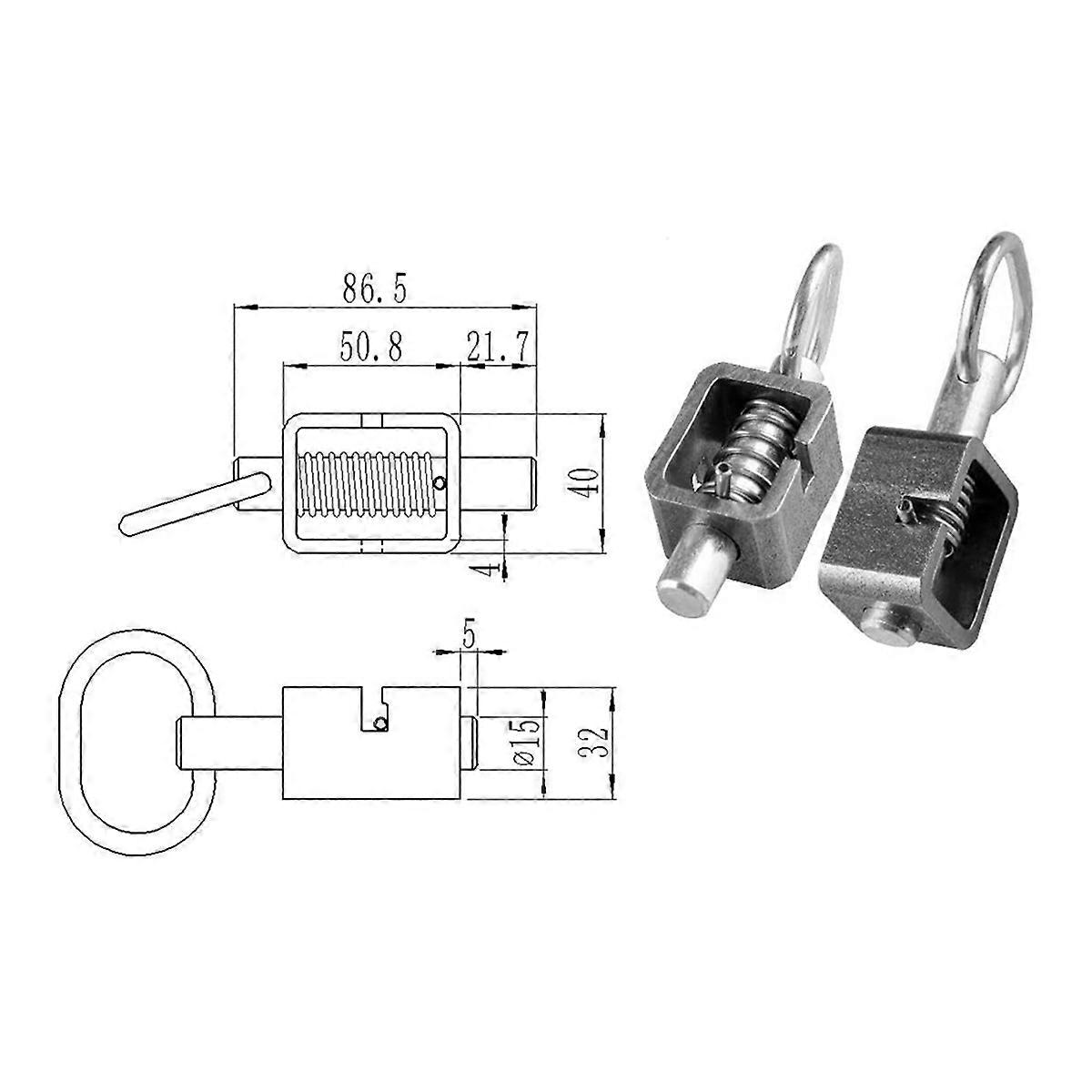 Trailer Gate Latch, Spring Latch Lock, Weld on 5/8inch Spring Latch ...