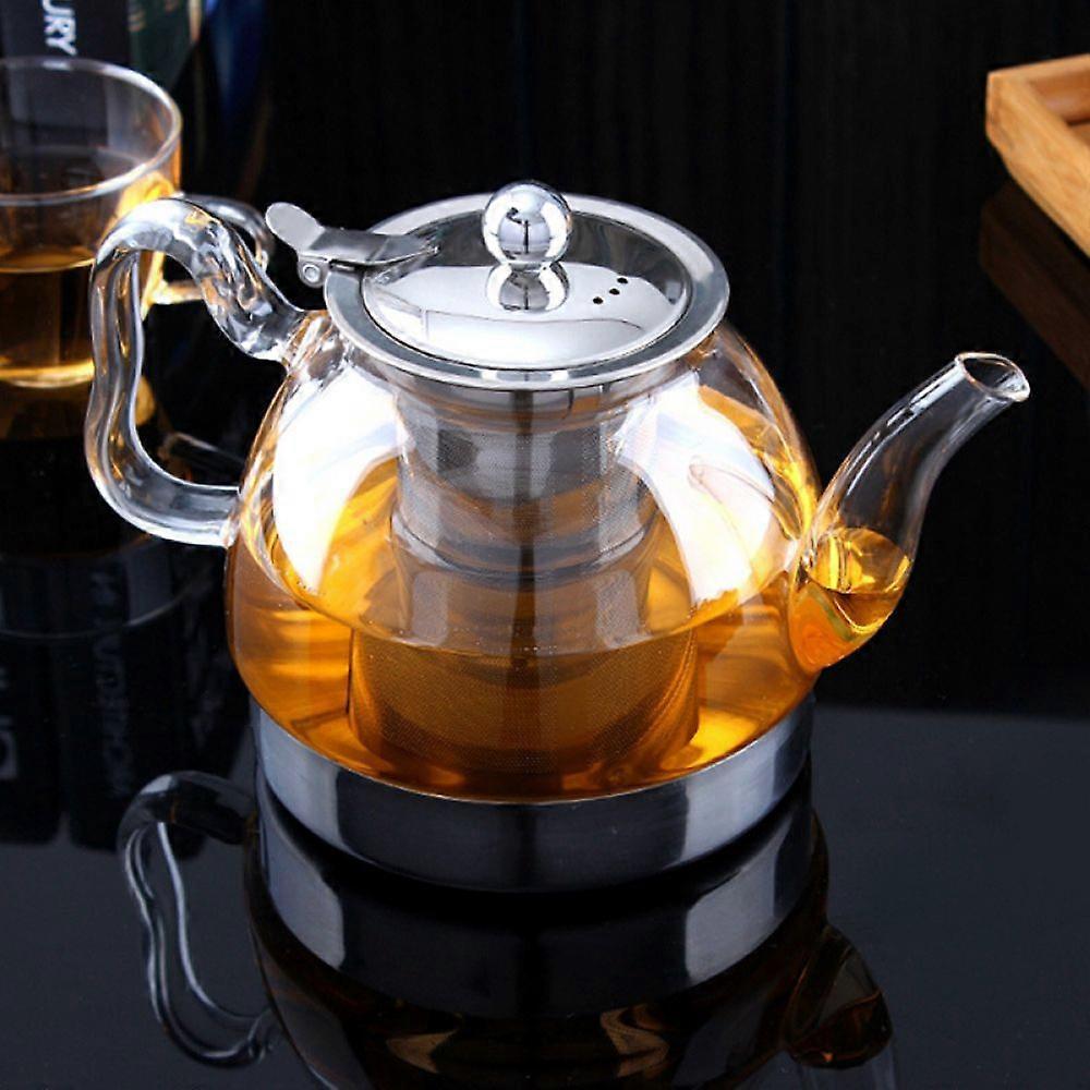 Induction cooker glass teapot, stovetop teapot clear glass flower ...