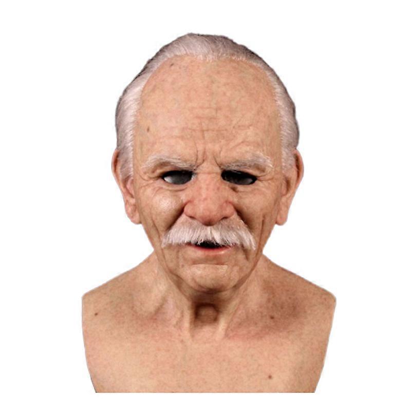 Latex Realistic Mans Face Cover Mask Male Disguise Halloween Party ...