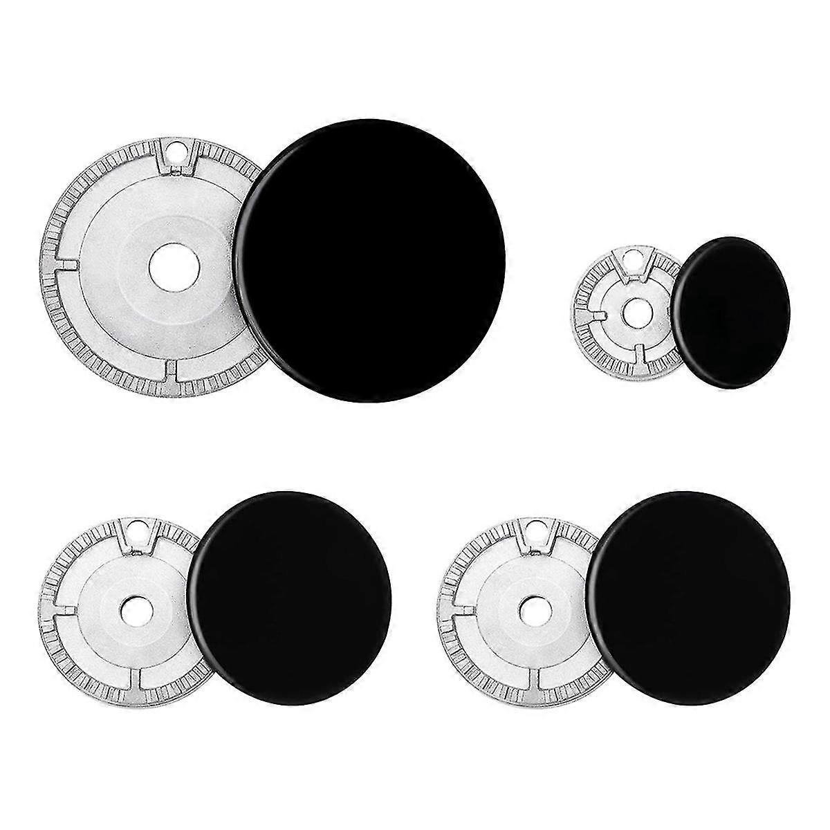 8PCs Gas Stove Burner Cap Replacement Kit, Universal Fit for Hob & Oven ...