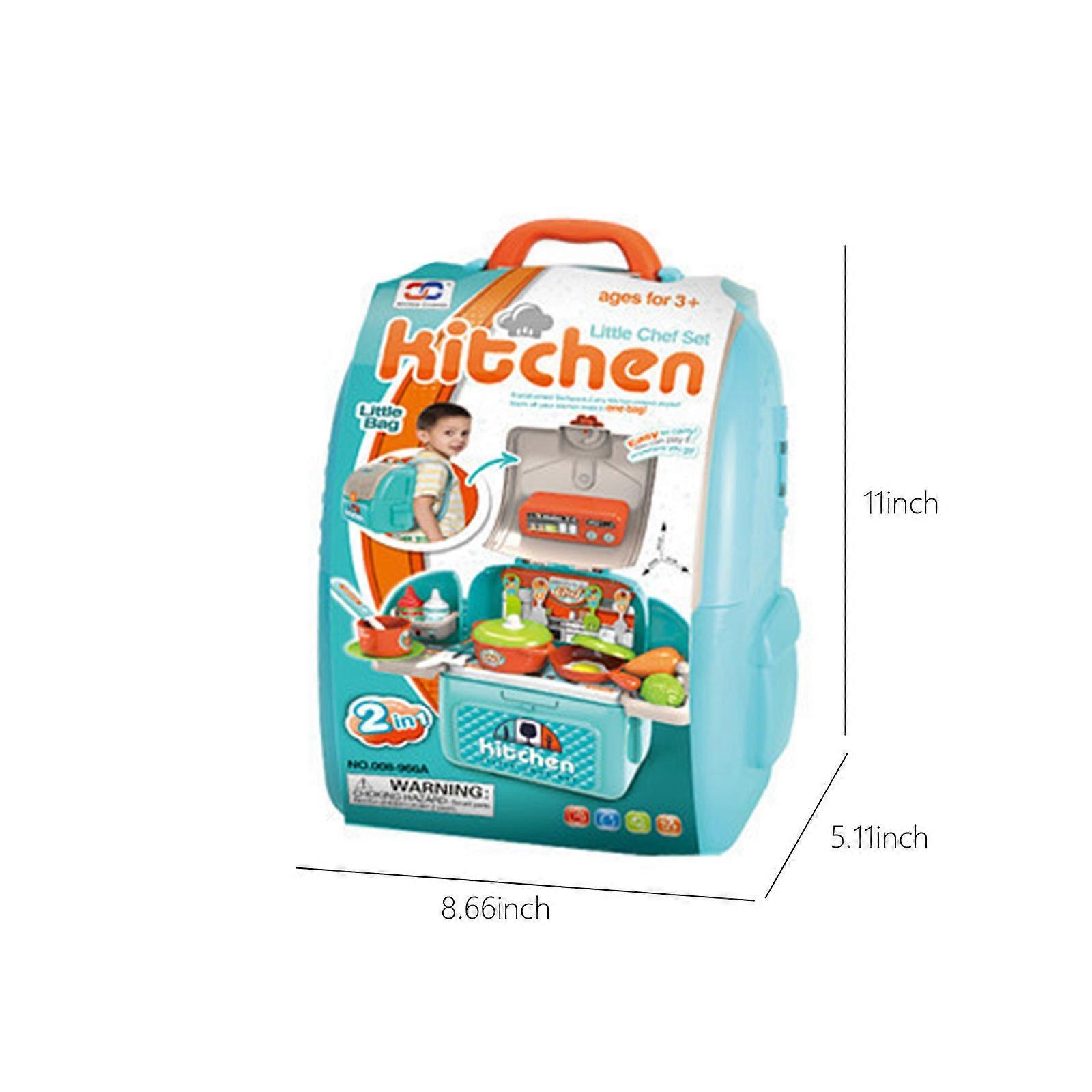 Kitchen Set With Play Food For Toddlers Boys Girls Kids Makeup Kit ...