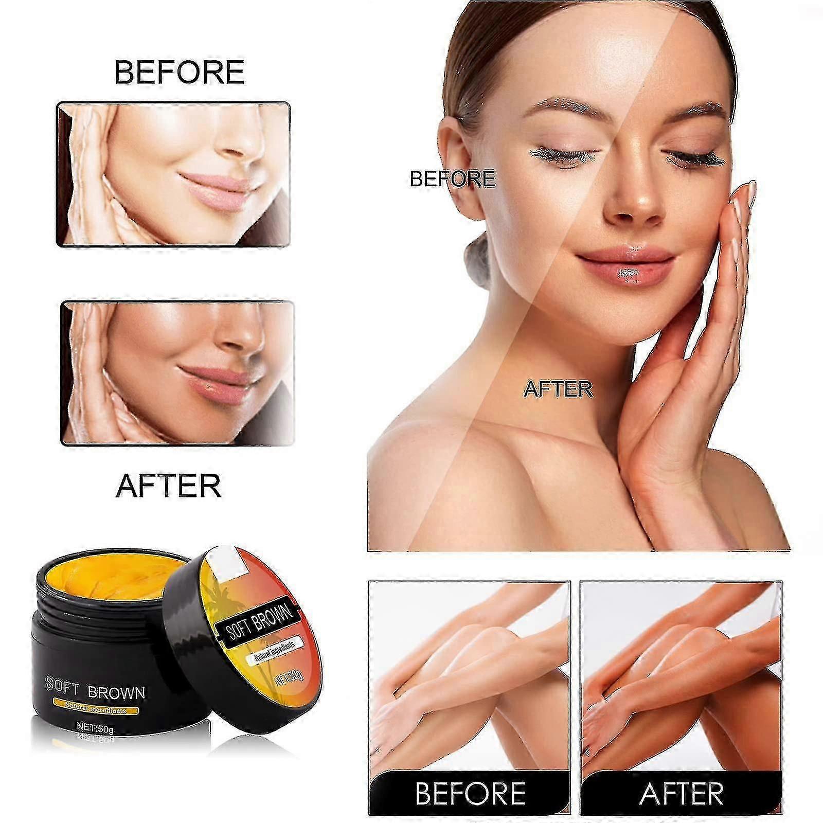 2pcs Tanning Gel - Intensive Tanning Accelerator Cream Soft Brown ...