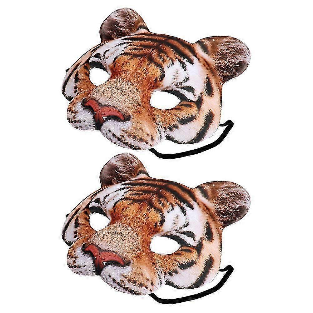 Tiger Mask Realistic Tiger Face Mask Animal Mask Cosplay Halloween ...