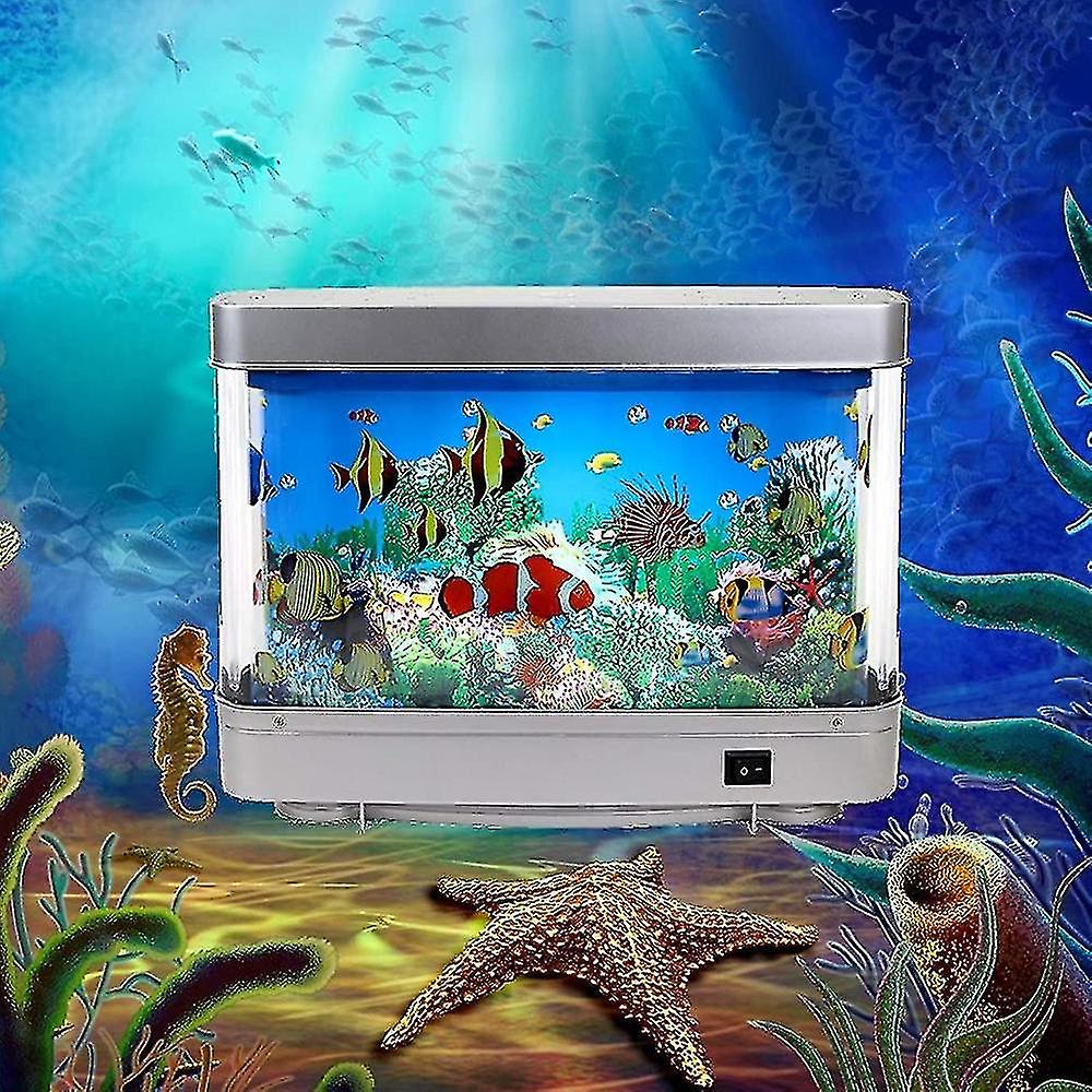 Artificial Tropical Fish Dolphin Aquarium Decorative Lamp Virtual Ocean ...