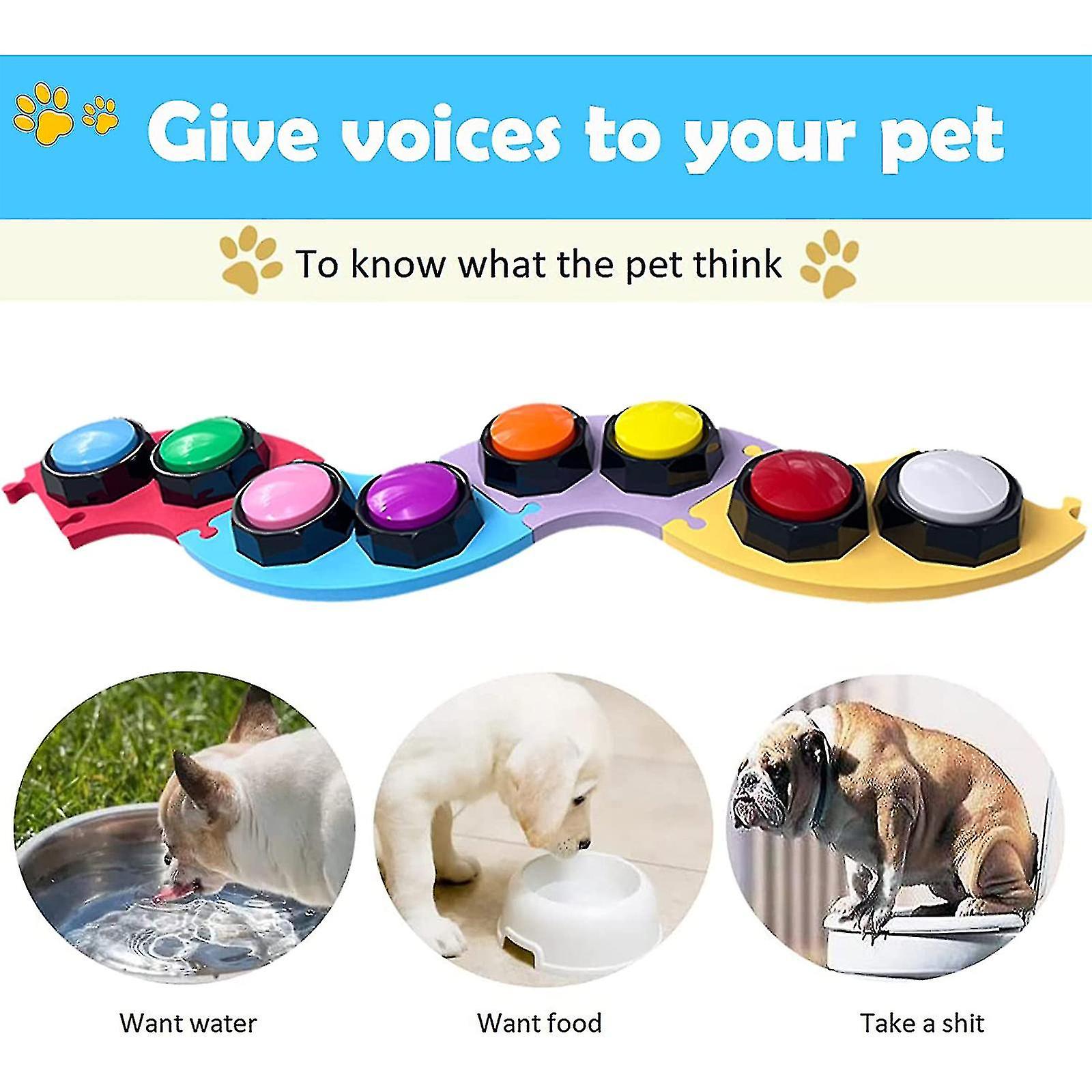 Dog Buttons For Communication,talking Buttons For Dogs, Recordable Sound Buttons ,30 Seconds Dog ...