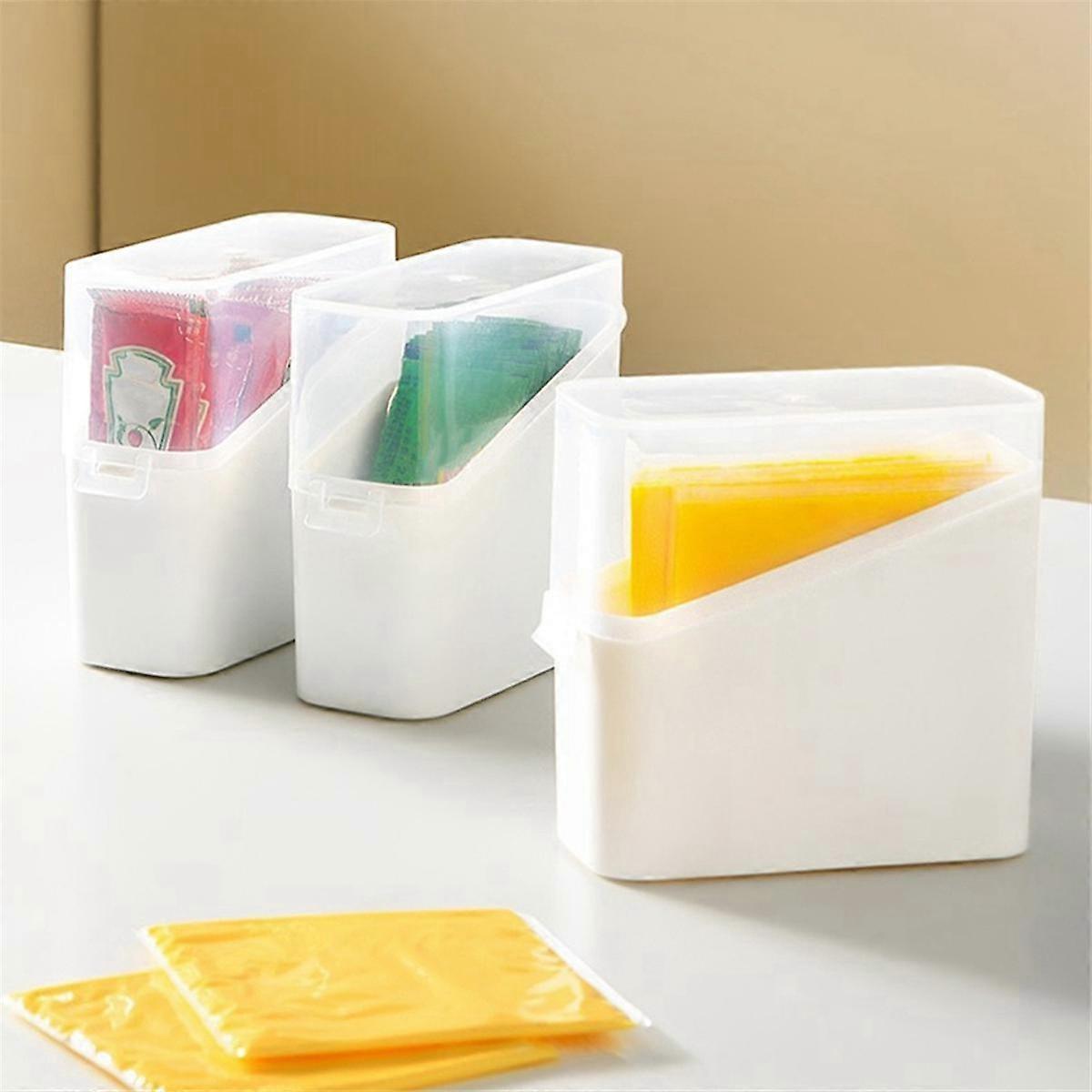 Cheese Slice Storage Container,Cheese Slice Holder Tea Bag Organizer ...