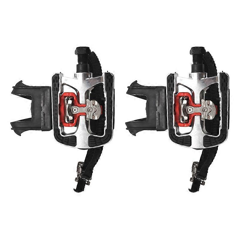 SPD Pedals For Spin Bike With Toe Cages For Shimano Clip Pedals Indoor ...