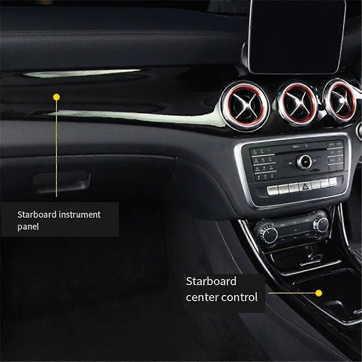 RHD Car Center Dashboard Air Condition Outlet Panel Trim Strip Cover ...