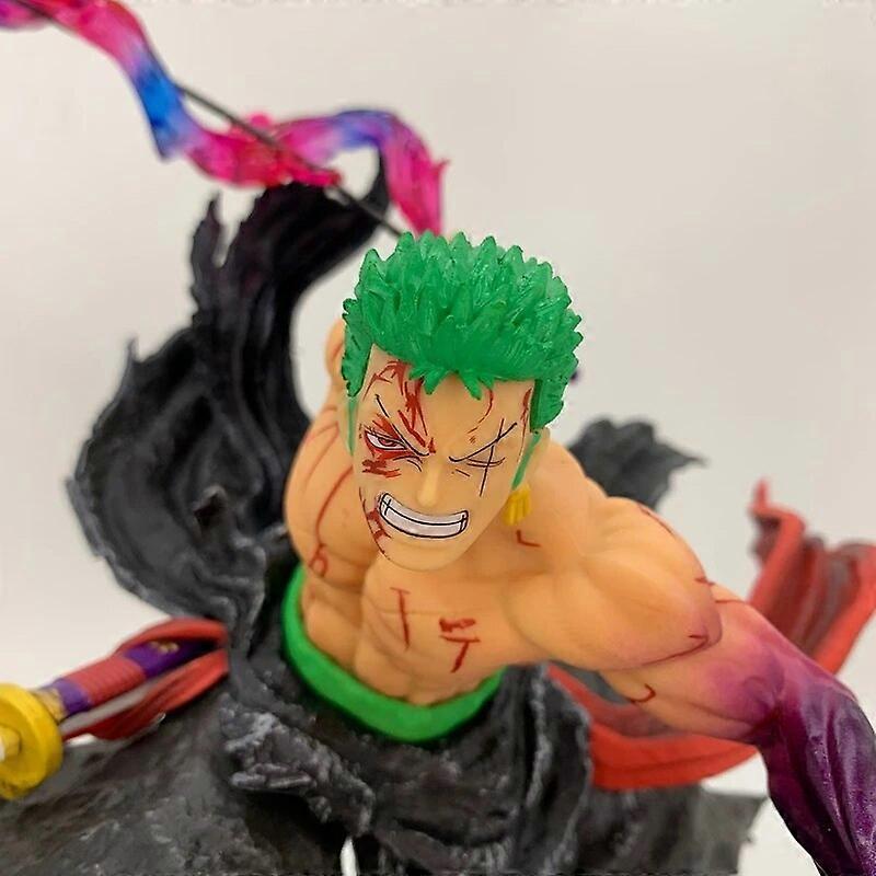 35cm GK One Piece Zoro Anime Figure One-Blade Asura Roronoa Zoro Action ...
