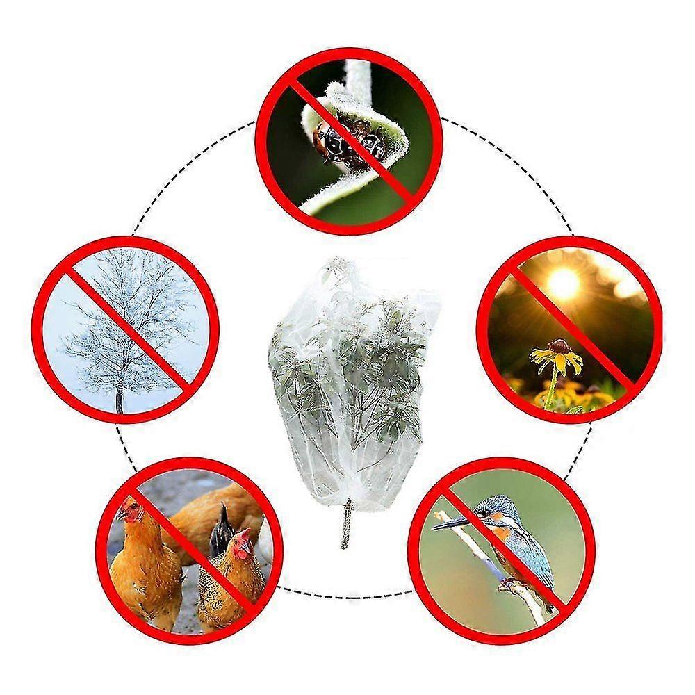 Plant Protection Net, 2 Pack Insect Protection Net With Drawstring ...