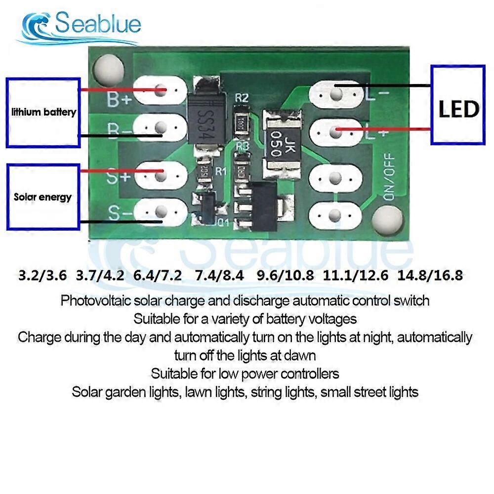 Solar Generator Charge Controller Auto Light Control Circuit Switch Lithium Battery Charging ...