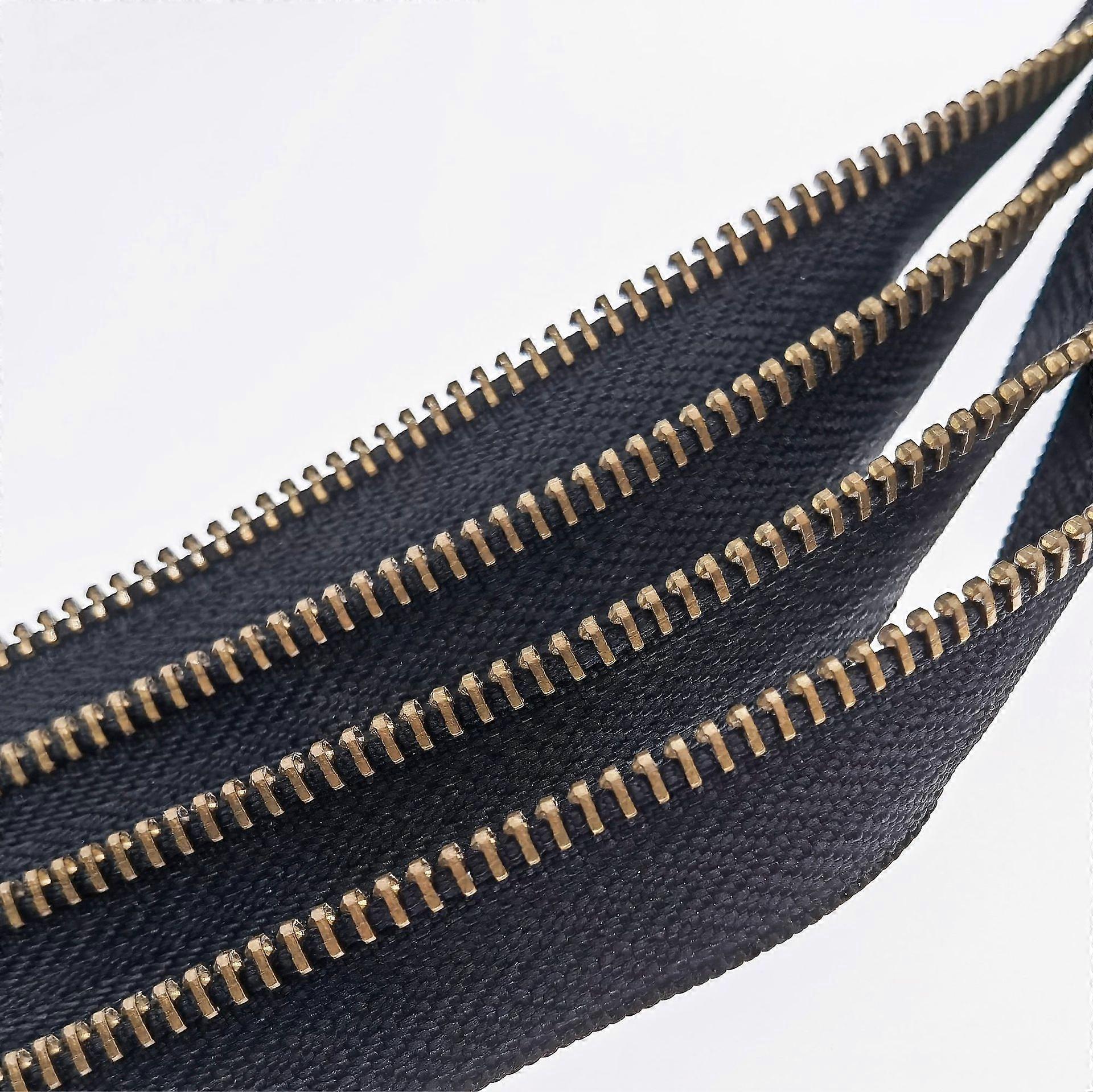 24 Inch Antique Brass Separating Jacket Zipper (24" Anti-Brass)Y-Teeth Metal Zipper Heavy Duty ...