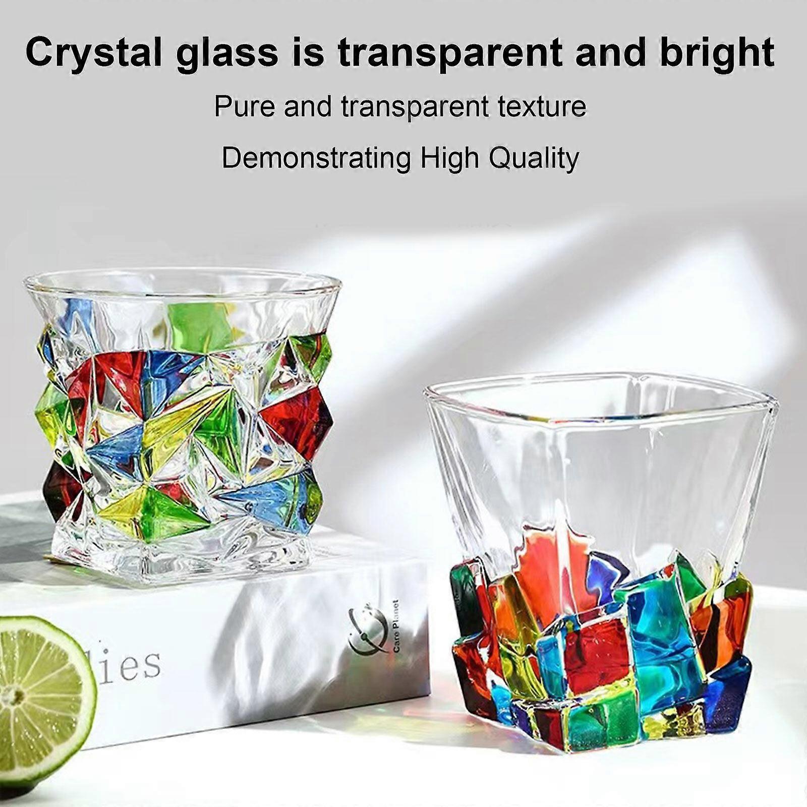 New Arrive Colorful Drinking Glasses, Hand Painted Colored Water ...