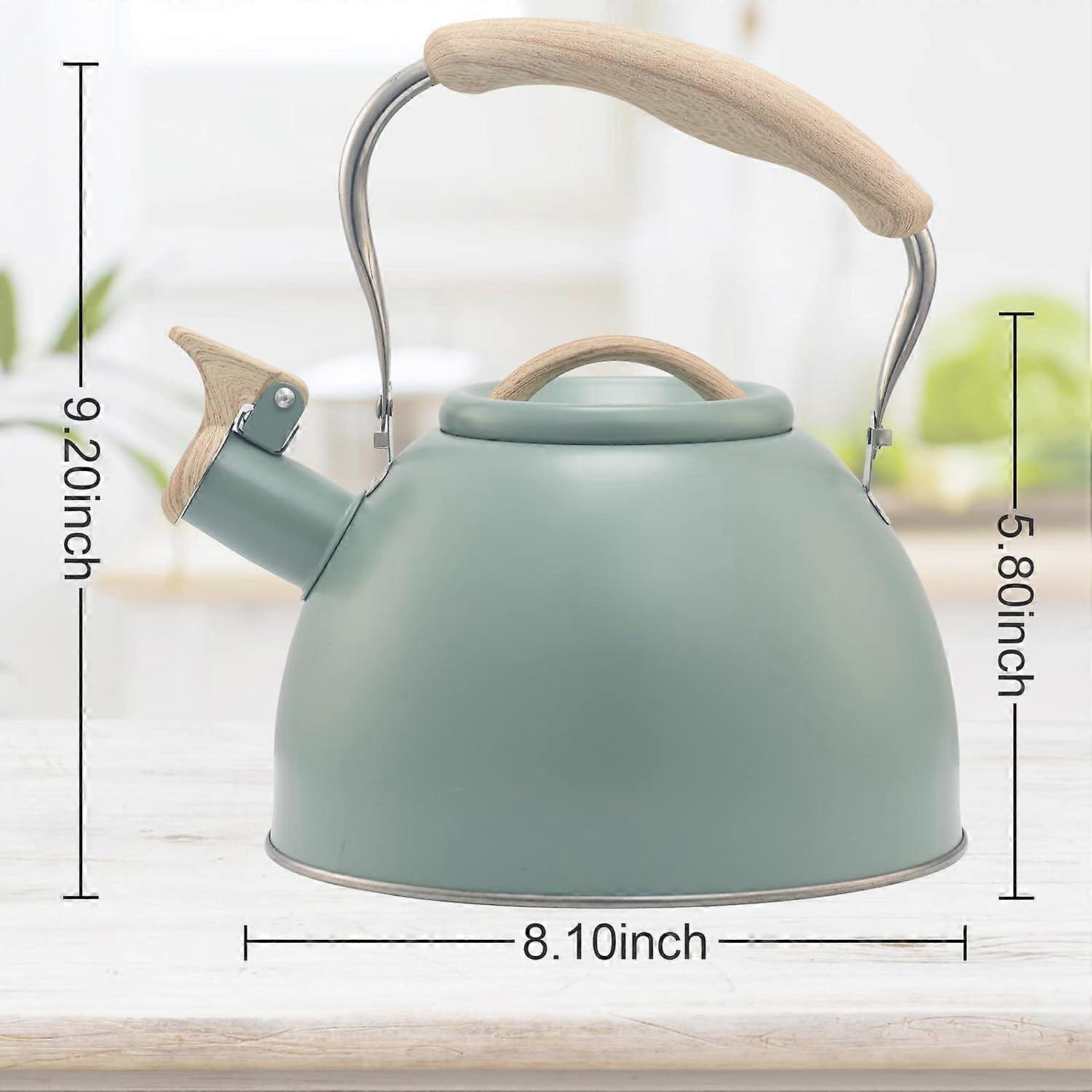 3L Stovetop Kettles Stainless Steel Whistling Kettle, Stove Induction ...