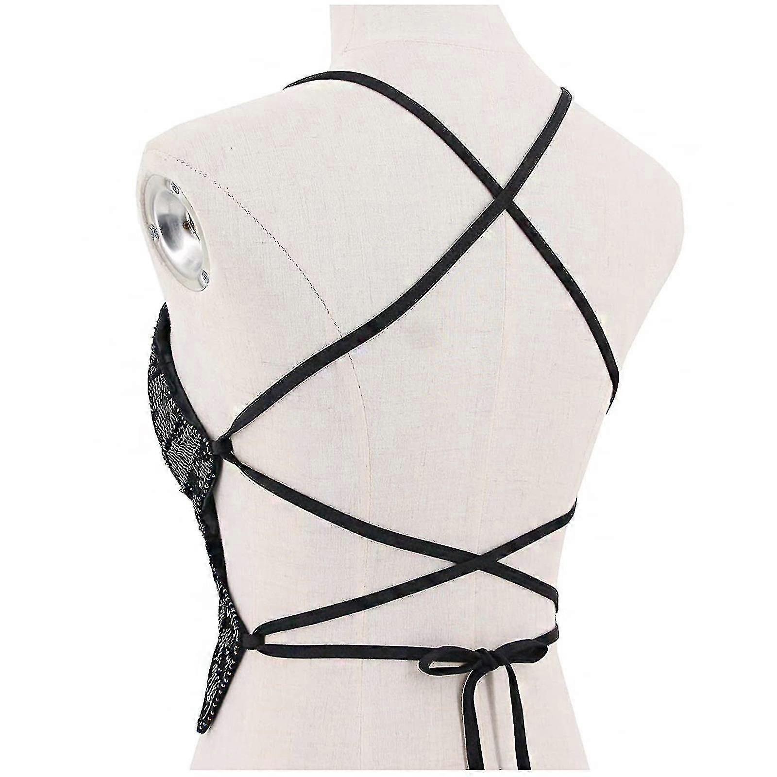 Butterfly Sequin Crop Top Women Summer Backless V Neck Sexy Club ...