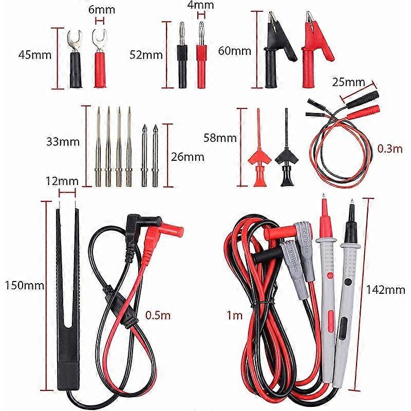 21 in 1 Electrical Multimeter Test Lead Kit Test Lead with Alligator ...