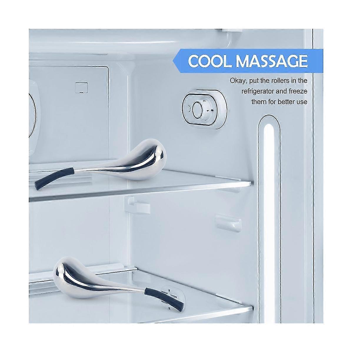 Ice Globes Spoon Massager Facial Skin Care Freeze Tool Stainless Steel ...