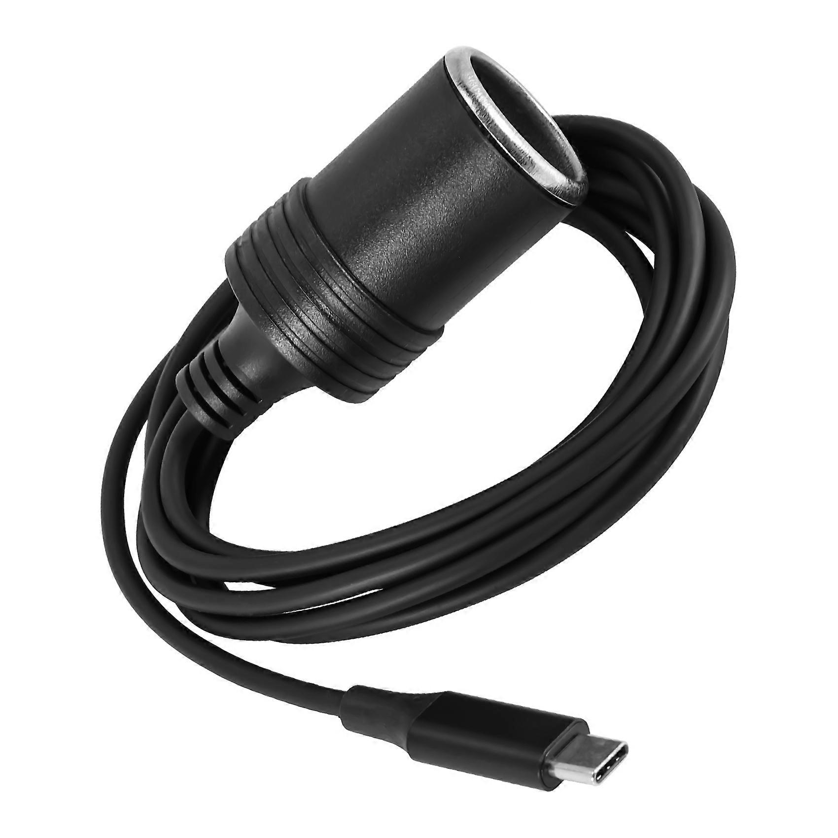 USB C PD 45W 15V/3A Type C Male to Cigarettes Lighter Socket Female ...