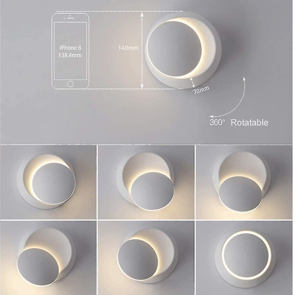 Rotating Wall Lamp Bedside Lamps Creative Wall Lamps For Hallway Staircase Living Room Bedroom ...