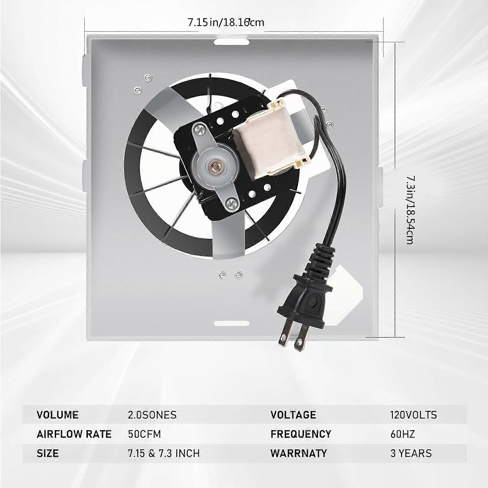 Bathroom Exhaust Fan Ventilation Fan Quiet Bathroom Fan Motor Assembly ...