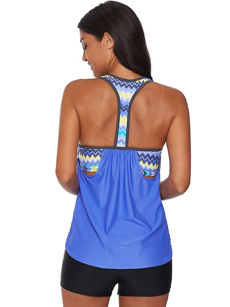 Plus Size Zweiteilige Tankini Konservative Badeanzug Beach Vacation ...