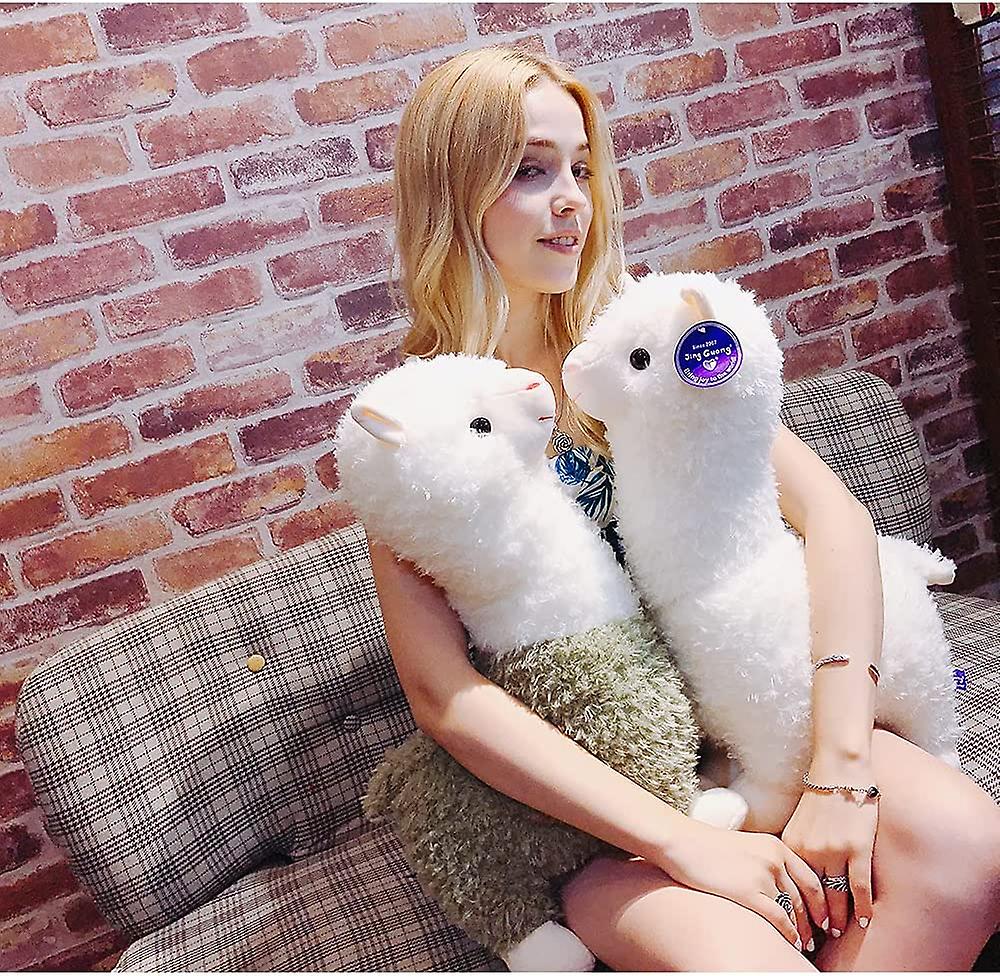 Llama Stuffed Animal, 21" Alpaca Plush Toy Big Doll Plushie Hug Pillow ...