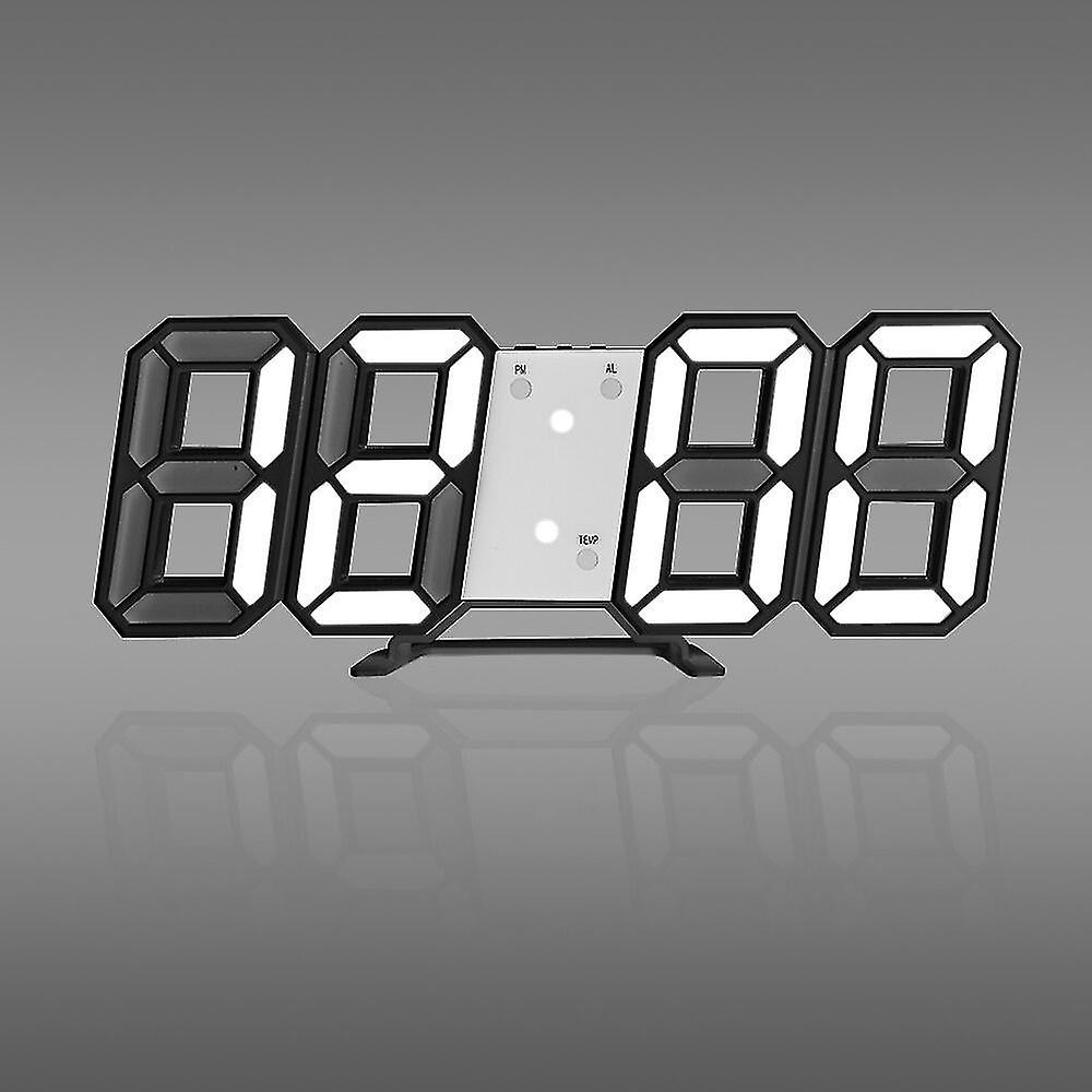 Modern Design 3D Large Wall Clock LED Digital USB Electronic Clocks On ...