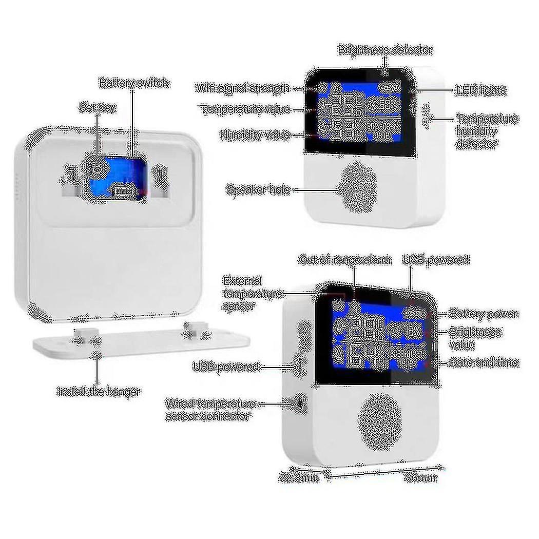 Wi-fi Temperature Hygrometer Sensor With Probe, Room Thermometer ...