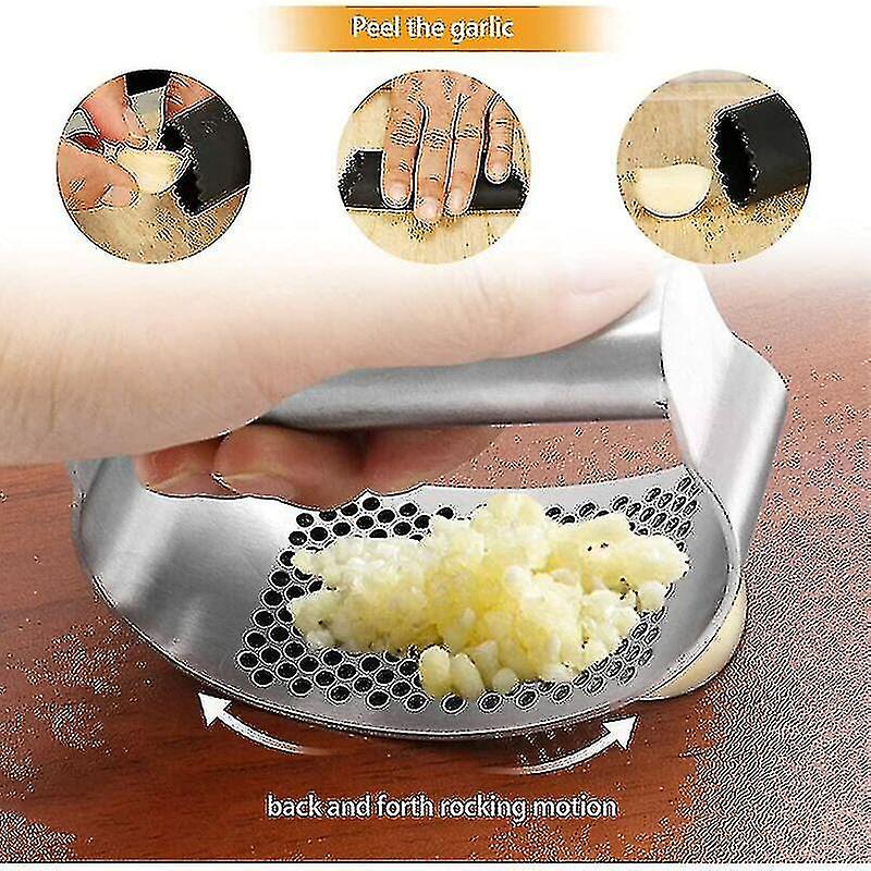 Garlic Garlic Press Stainless Steel Garlic Press Professional Garlic ...