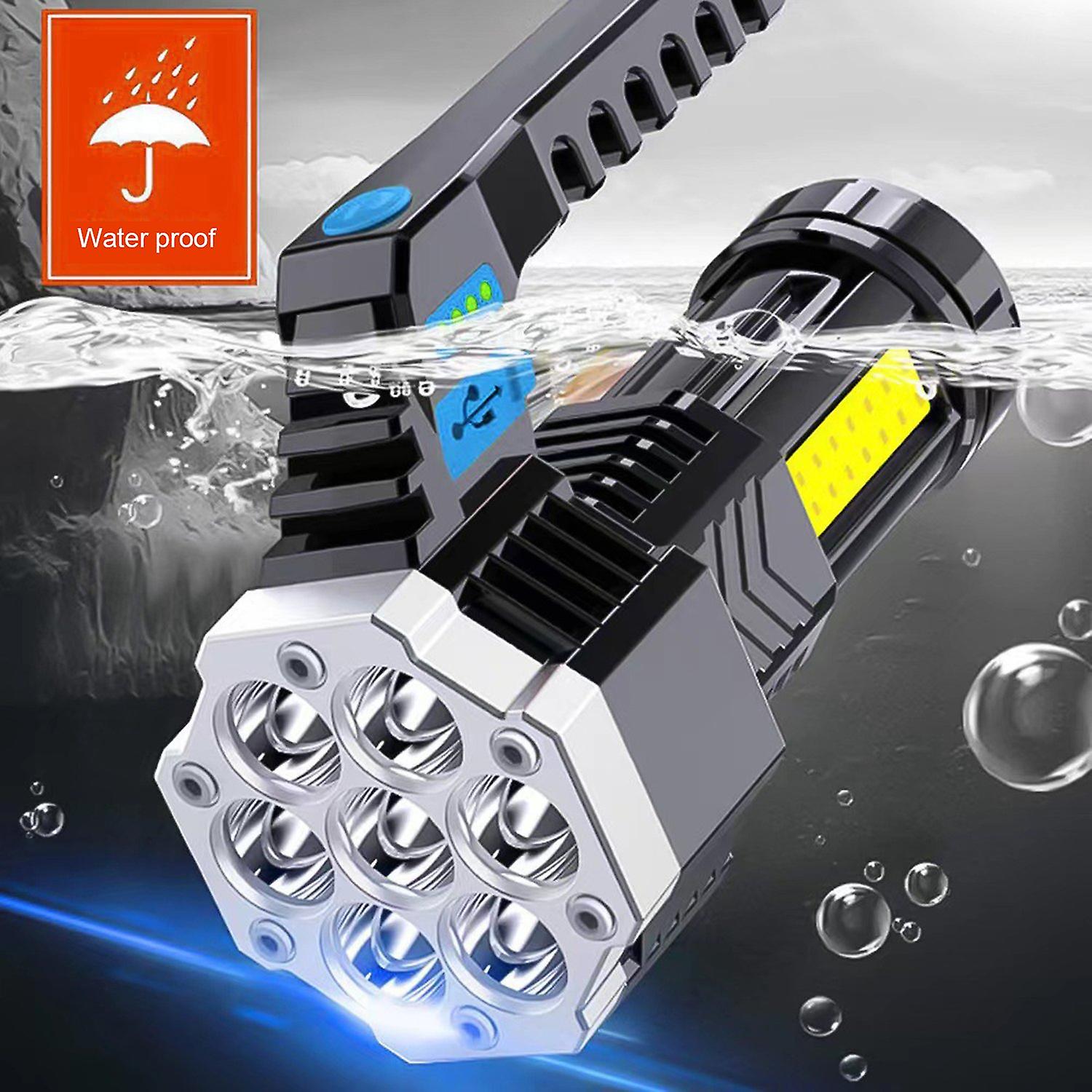 Camping Flashlight High Brightness Multiple Lighting Modes Long Beam ...