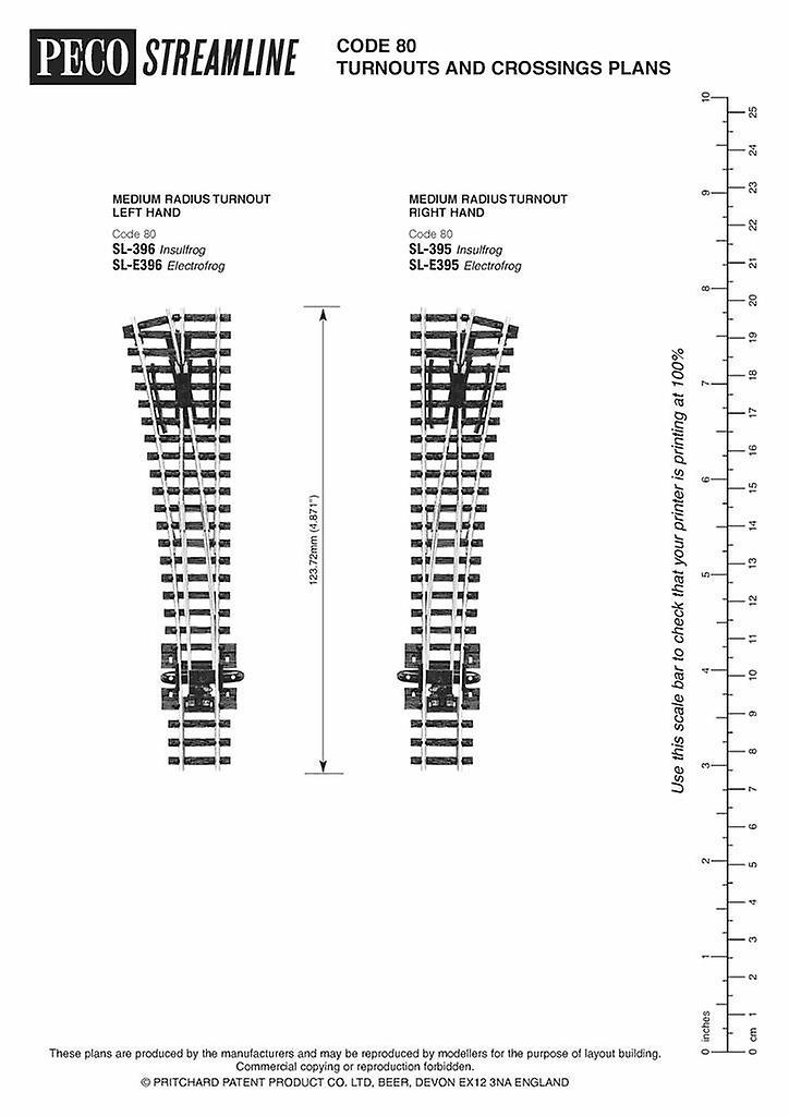 Peco SL-E395 Medium double radius turnout Right Hand Electrofrog N (1/148 - 1/160) Peco Track [N ...