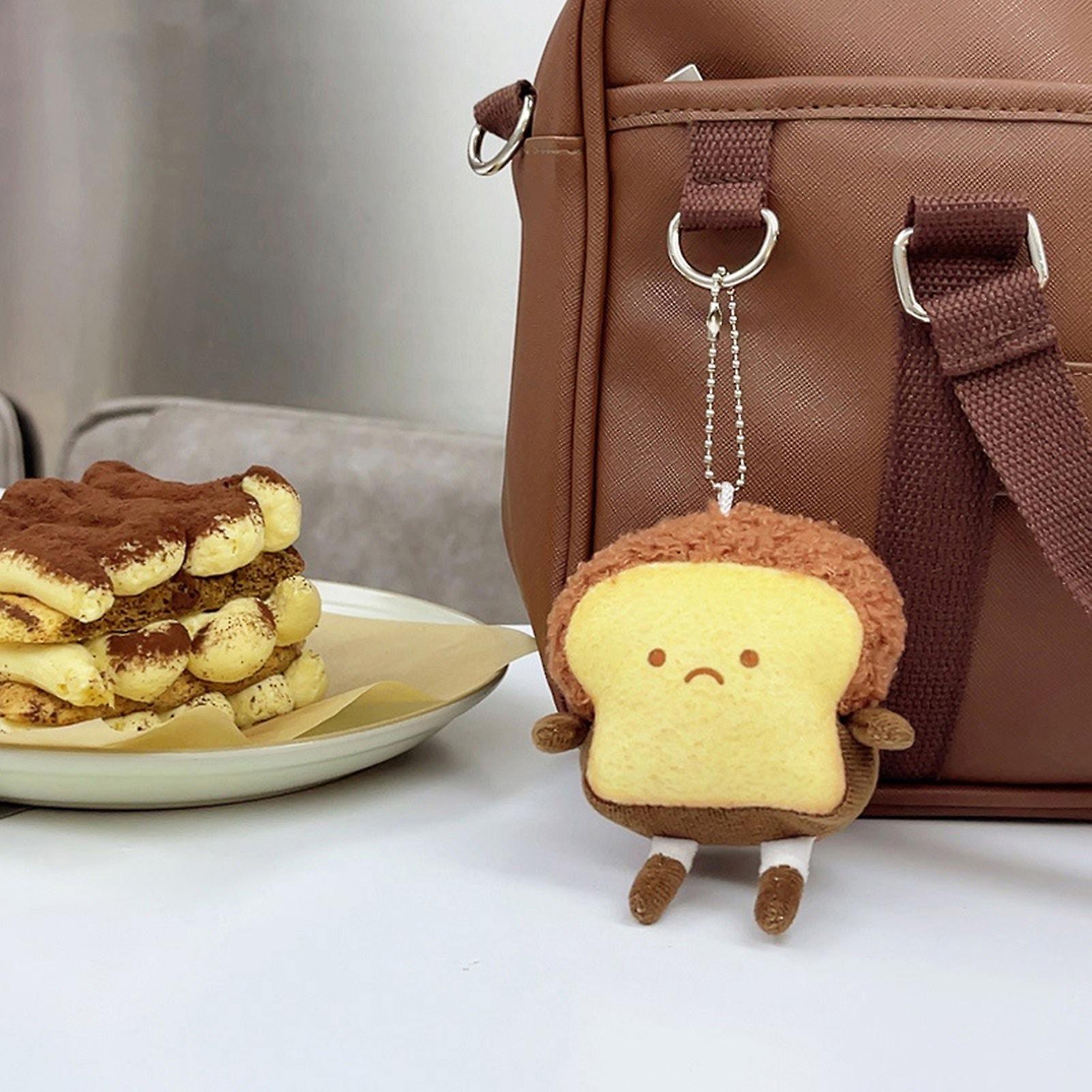 Cartoon Plush Pendant Lovely Toast/Red Bean/ Cheese Bread Plushies ...