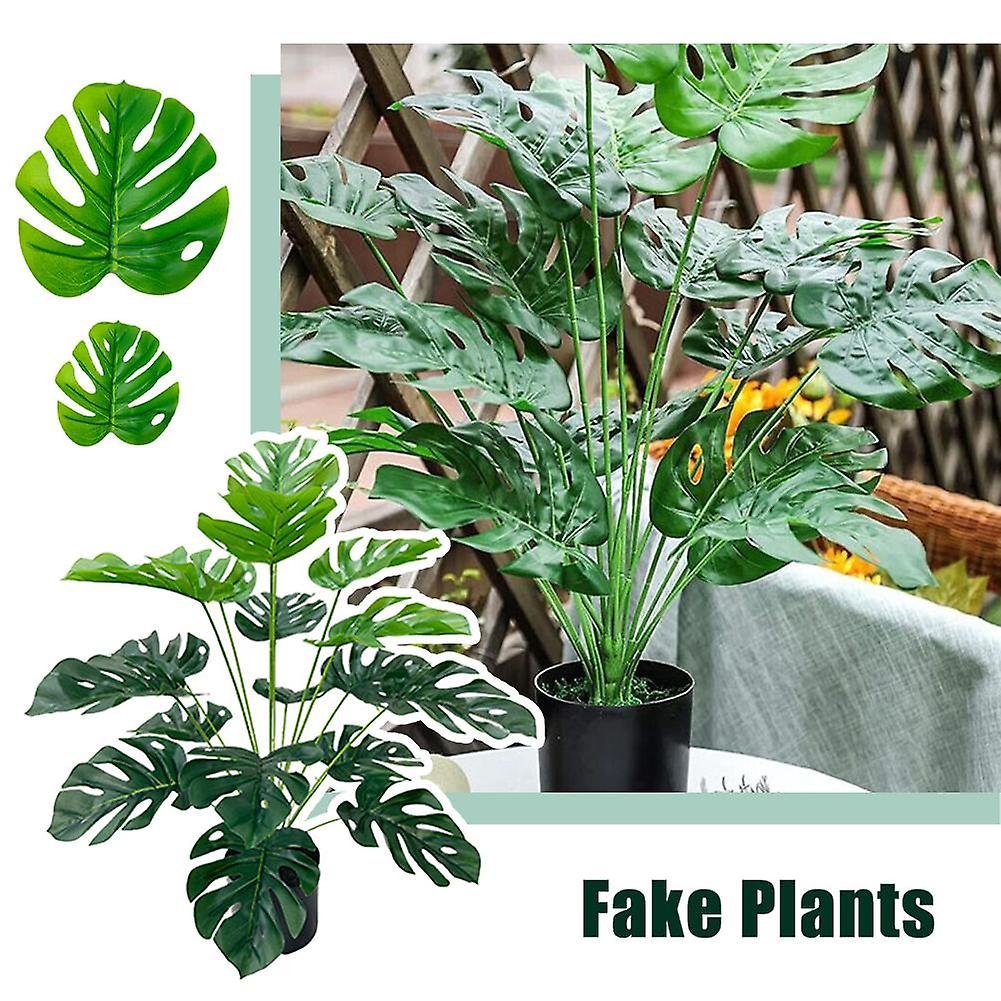 Fake Plants Large Artificial Faux Plants Pot for Indoor and Outdoor ...