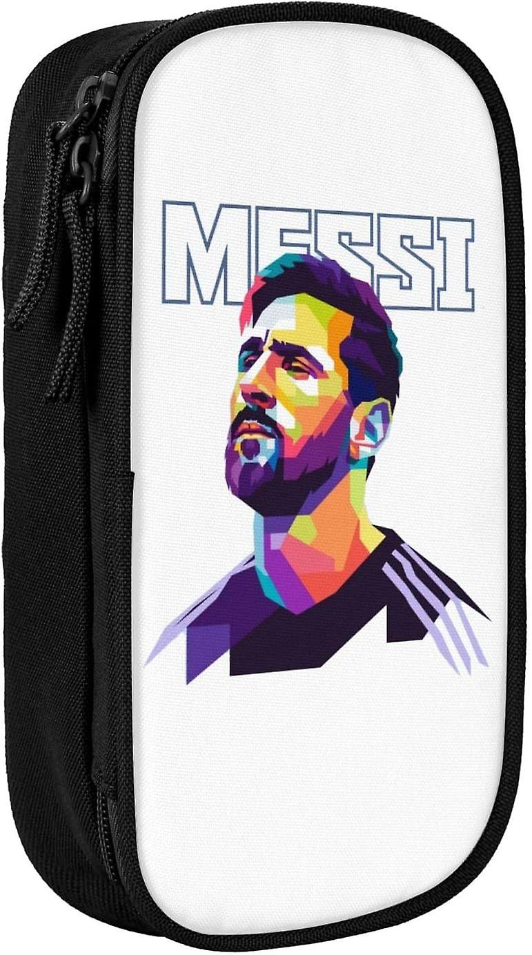 #10 Messi 2022 Big Capacity Pencil Pen Case for Office College School ...