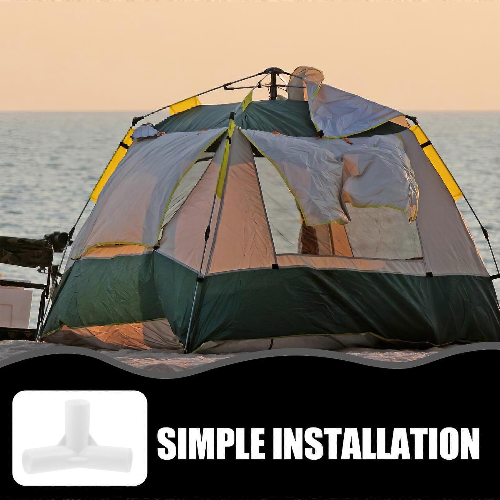 20Pcs Tent Rod Adapter Tent Pole Connector Plastic Pole Connector Three ...