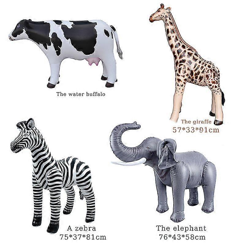 Giant Inflatable Animals Balloons Children S Pool Toys Giraffes Zebras ...