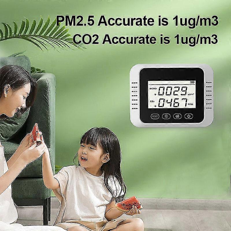 Digital Carbon Dioxide Sensor Meter Ppm Pm2.5 Carbon Dioxide Detector ...