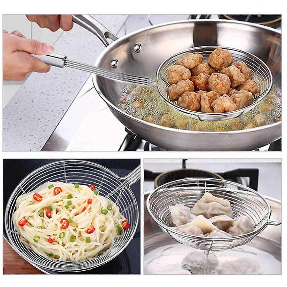 (16cm) double round four-wire stainless steel colander anti-scalding ...