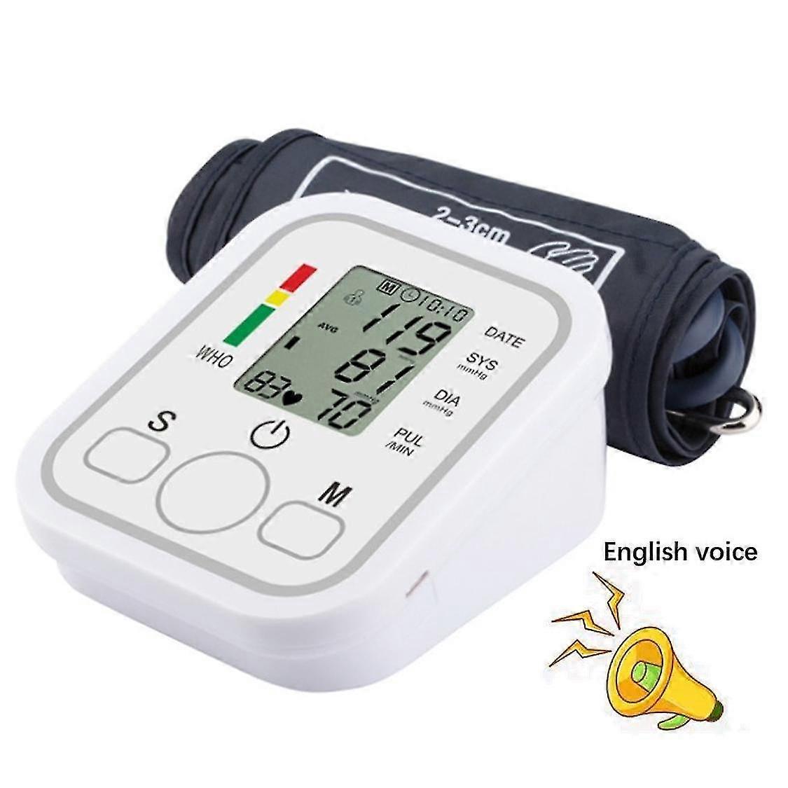 Digital Blood Pressure Monitor Home Sphygmomanometer Automatic Heart ...