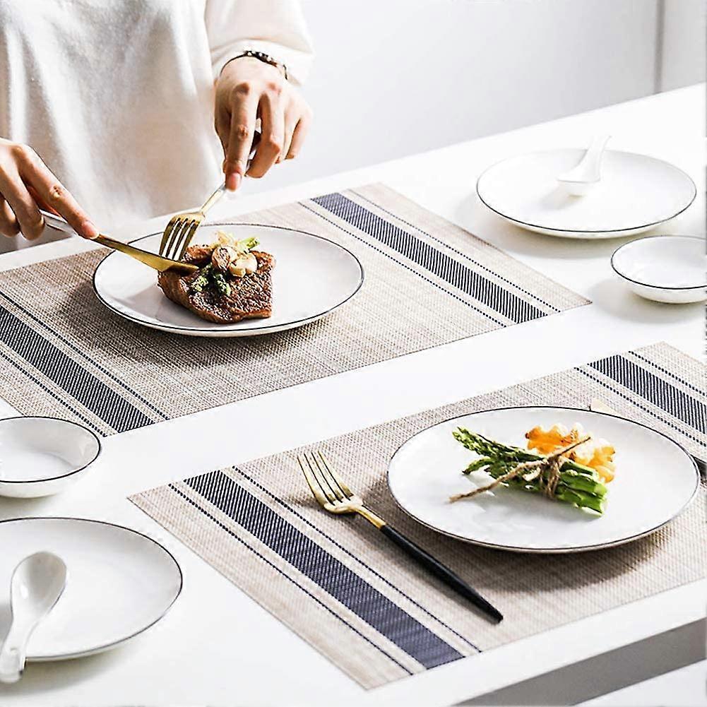 Smeala Placemats Set of 4, Heat Resistant Table Mats & Stain Resistant ...