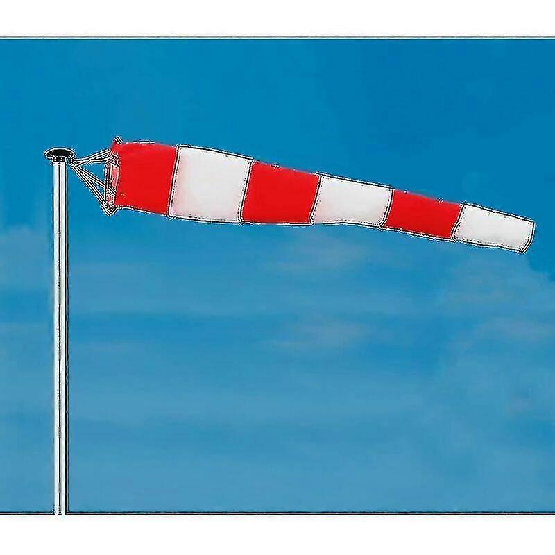 Outdoor Windsock, Wind Direction Indicator In Red And White 150x30x15cm ...