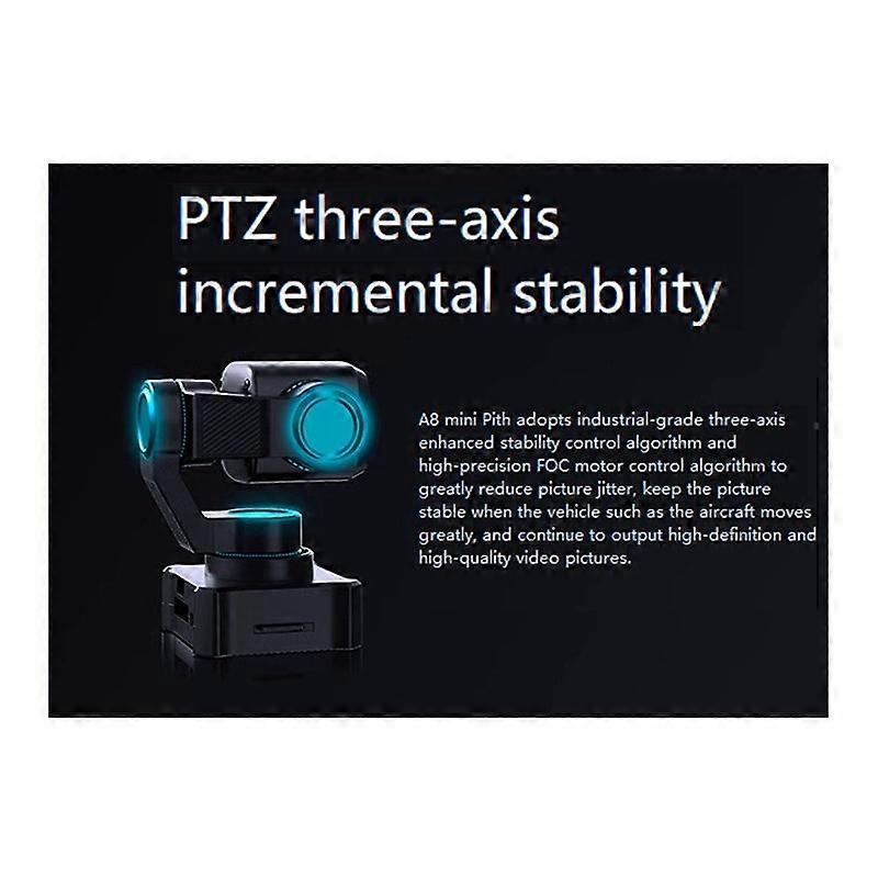 For Siyi A8 Mini 4k Ai 8mp 6x Digital Zoom Gimbal Camera Lightweight ...