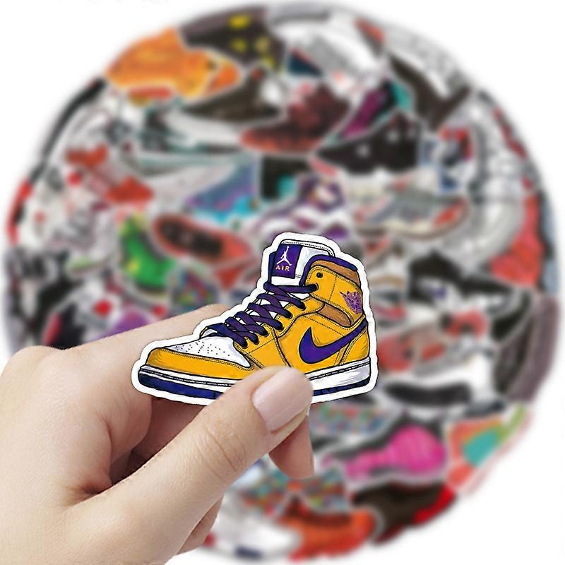 100Pcs Basketball Shoe Stickers, Cool Sneaker Stickers Waterproof ...