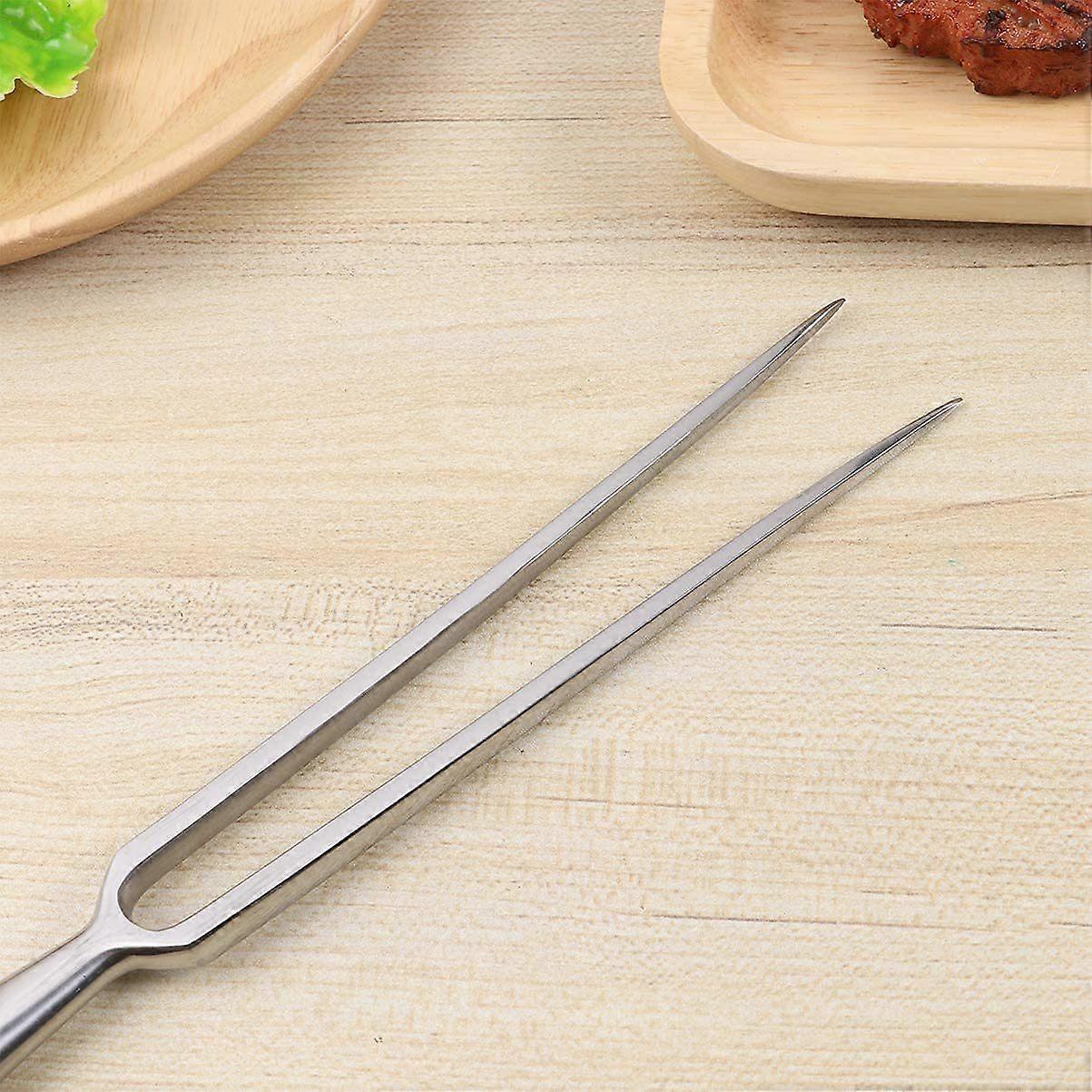 2024 New Meat fork, large meat fork with stainless steel wooden handle ...