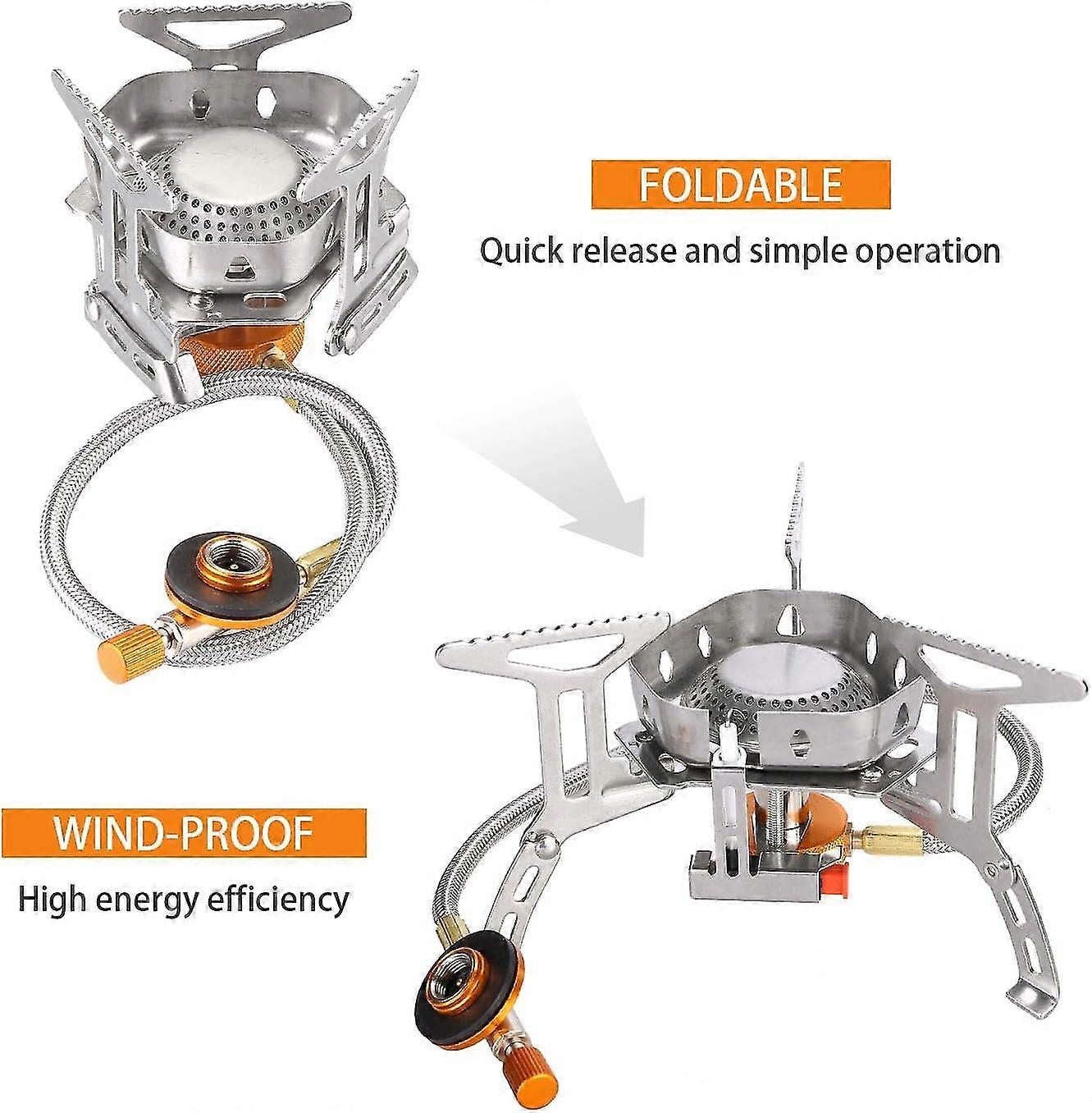 New ModelsGas Camping Stove, Camping Burner, Foldable Outdoor Cooker ...