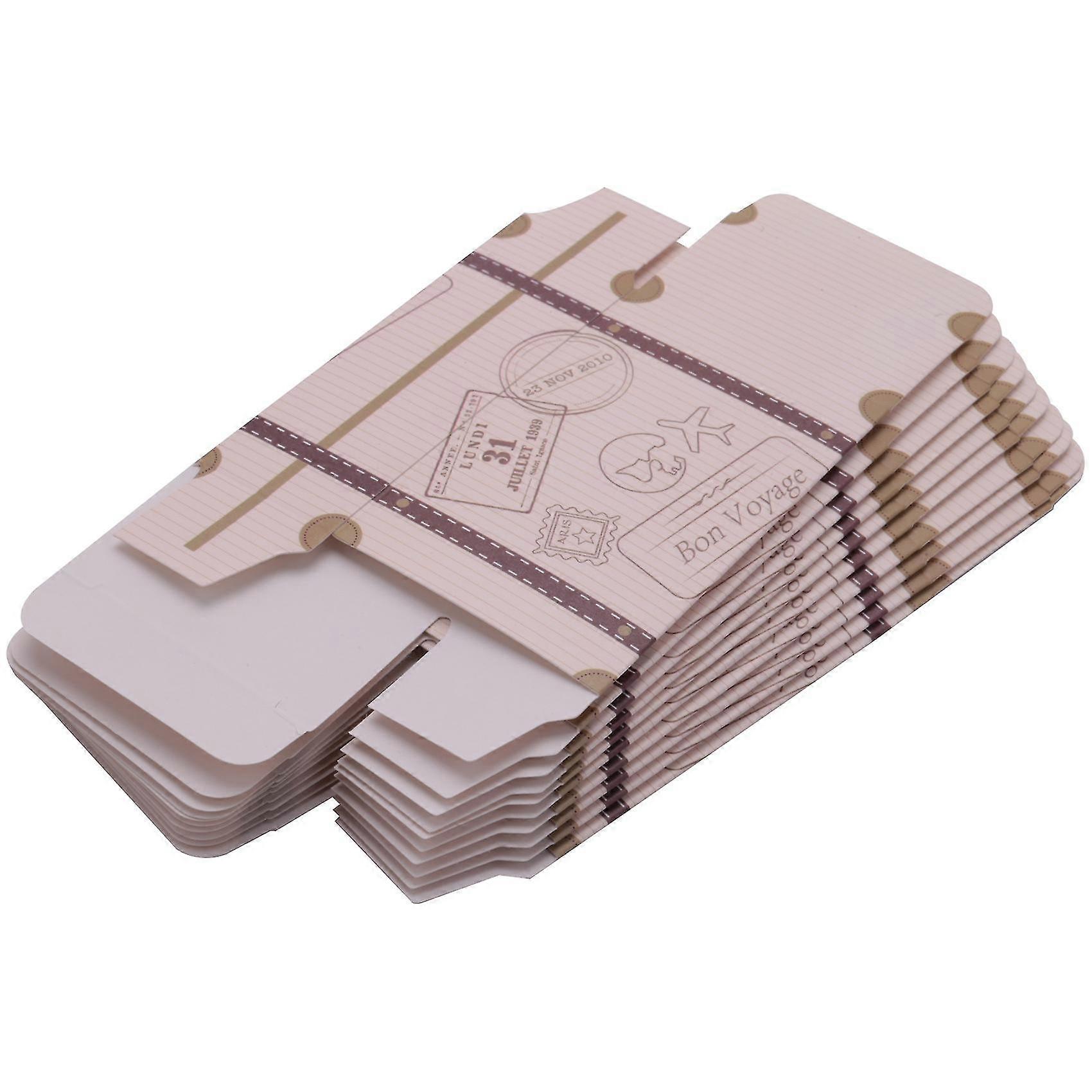 10 Sets Mini Suitcase Design Candy Box Candy Packaging Carton Chocolate ...