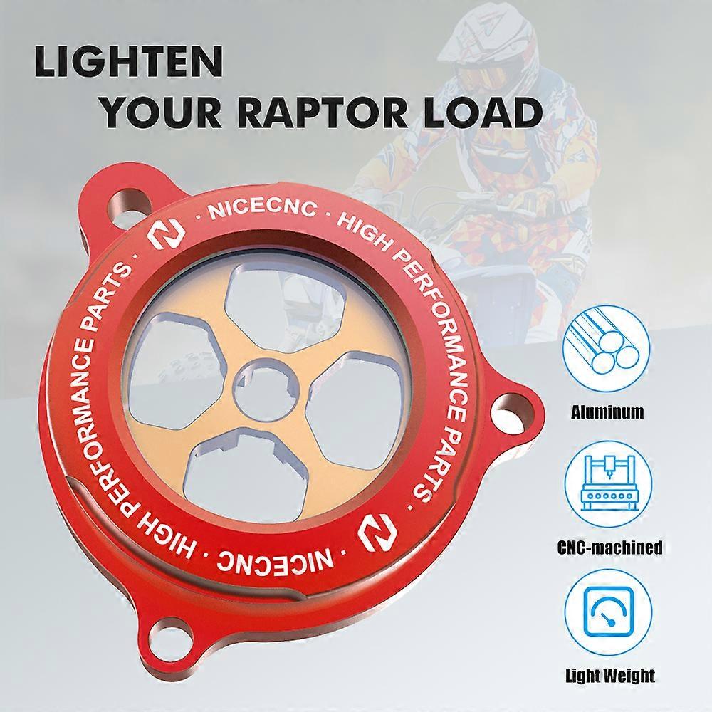 NICECNC Engine Oil Filter Clear Cover For Yamaha Raptor 700 2006-2022 ...