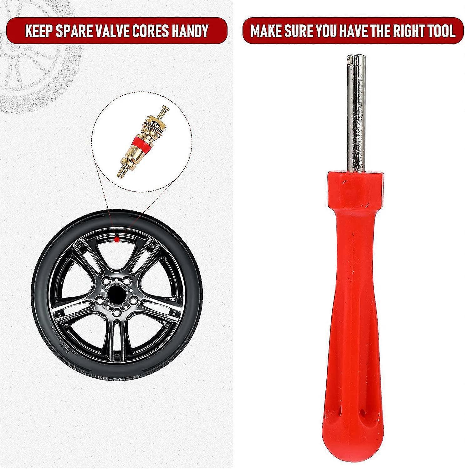 Tyre Valve Core Remover Removal Tool Key Valve Cores For Car Bike ...